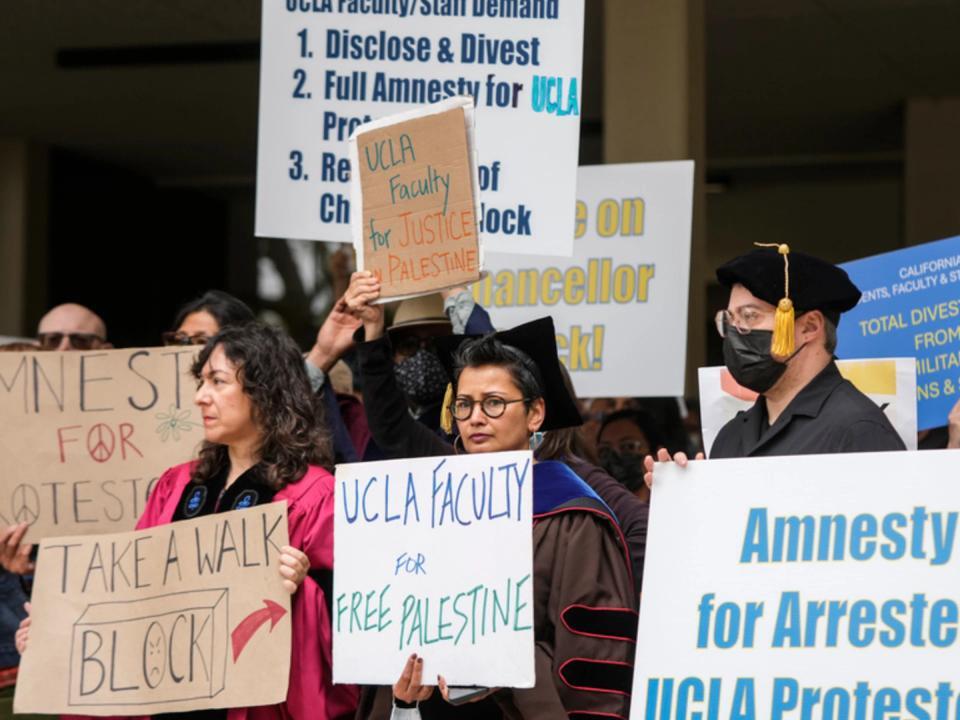 Graduation ceremonies mostly peaceful amid pro-Palestinian protests