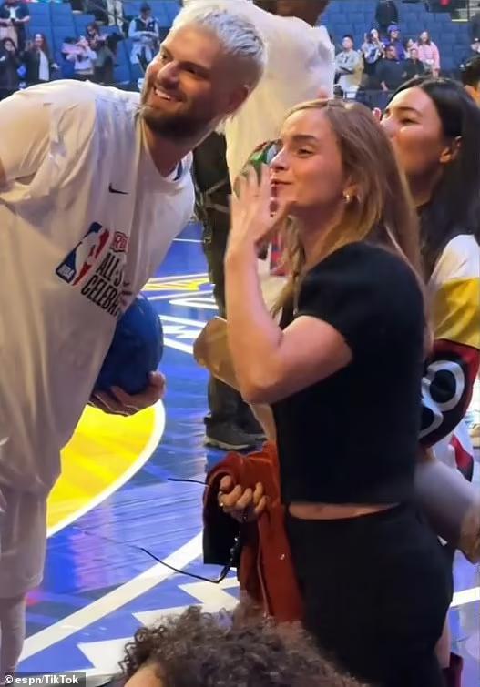 Emma Watson makes surprise appearance at NBA All-Star Celebrity Game in rare public outing ...