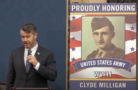 Senator Todd Young Honors Hoosier Veteran Clyde Milligan Who Just ...