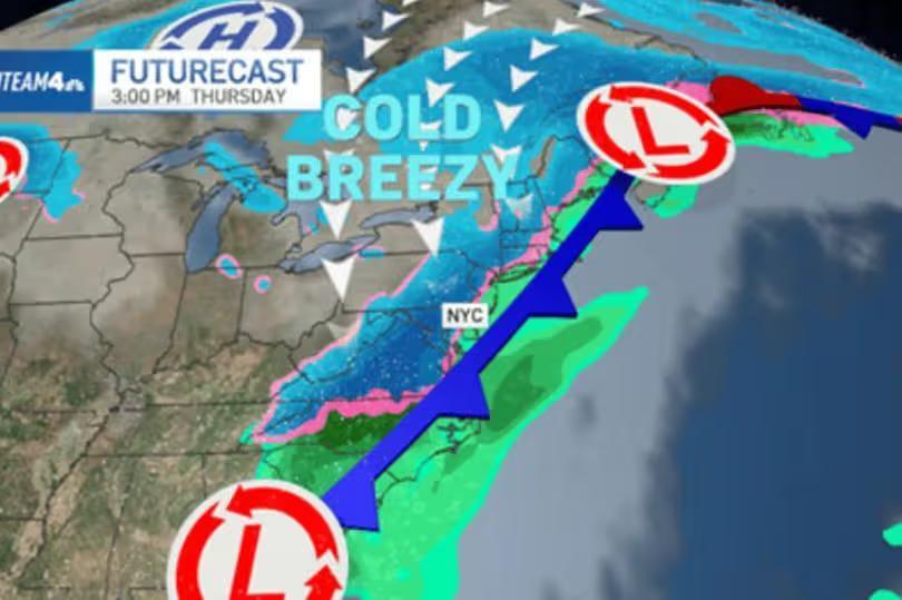 New York weather mayhem with snow forecast as temperatures plunge after ...
