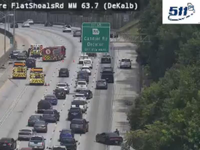 I-20 Eastbound reopens in DeKalb County after crash
