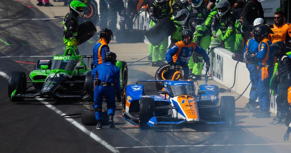 Kyle Larson serves pass-through penalty late for speeding on pit lane ...