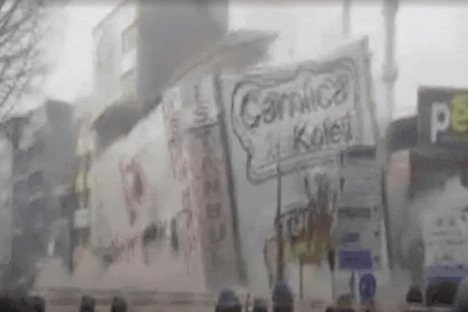 Video captures building collapse after another earthquake hits Turkey ...