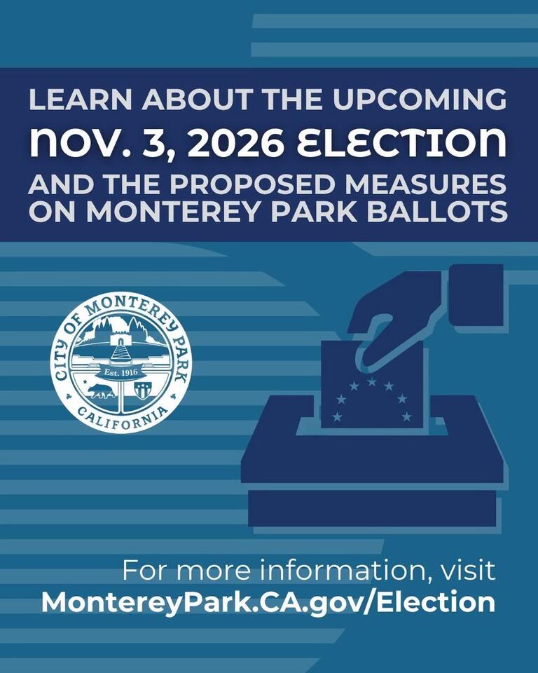 Monterey Park sets Nov. 3, 2026 city election - NewsBreak