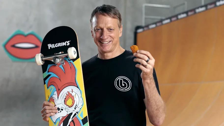 Tony Hawk brings a little crispy creativity to his Pilgrim’s collaboration, interview - NewsBreak
