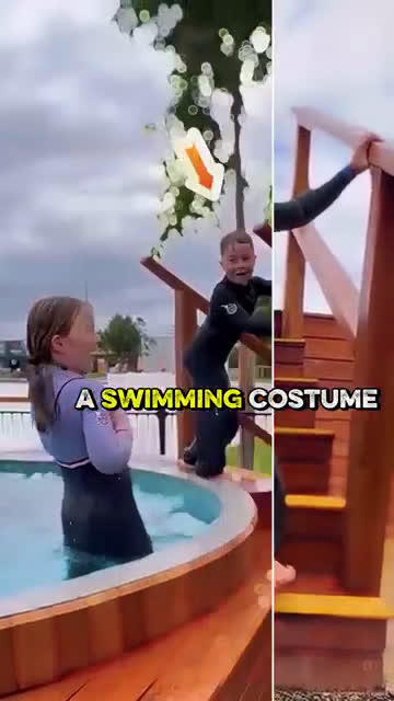 Kids First Swim Costume Fail Leaves Everyone Soaked shorts - NewsBreak
