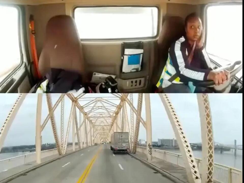 Dashcam Footage Shows Horrifying Moment Semi-Truck Crashes, Dangles ... Dashcam Footage Shows Horrifying Moment Semi-Truck Crashes, Dangles ...