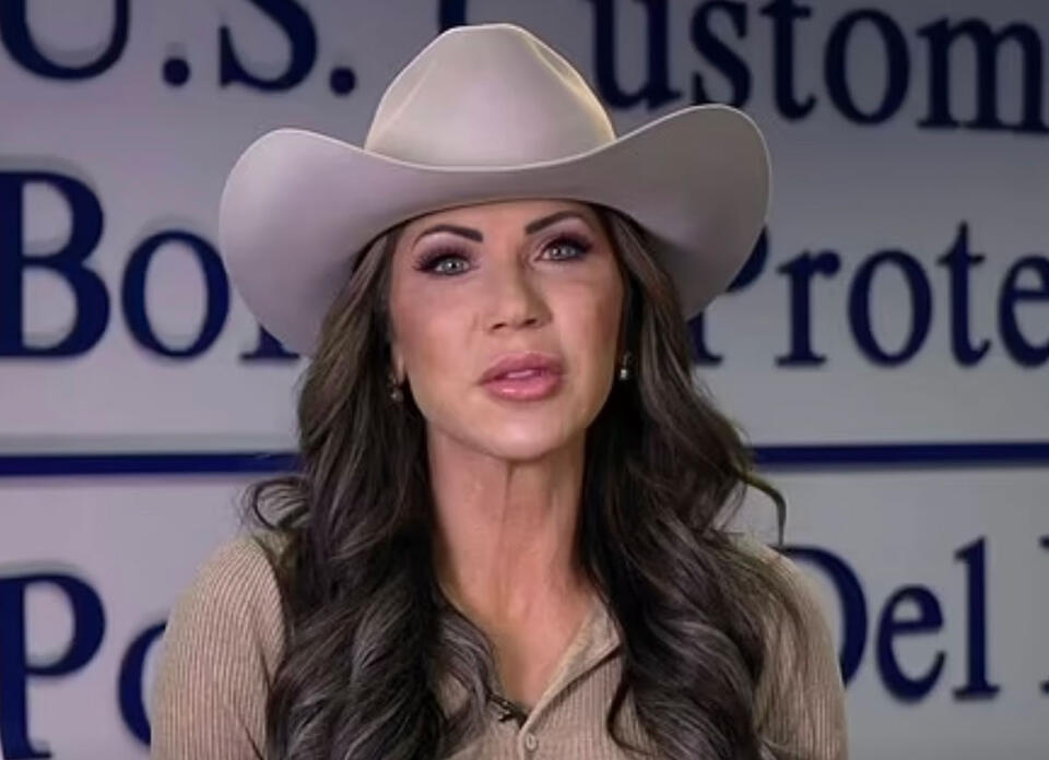 Homeland Security Secretary Kristi Noem Mocked For Wearing Cowboy Hat ...