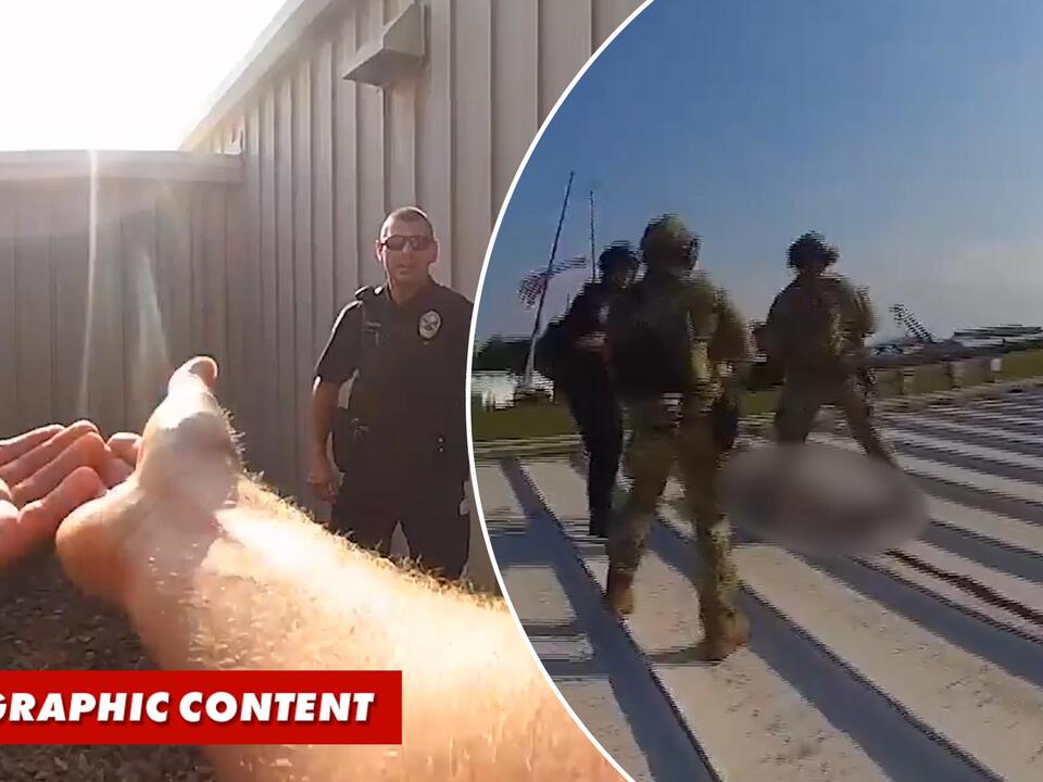 Bodycam footage shows cops moving in on armed Thomas Crooks on roof