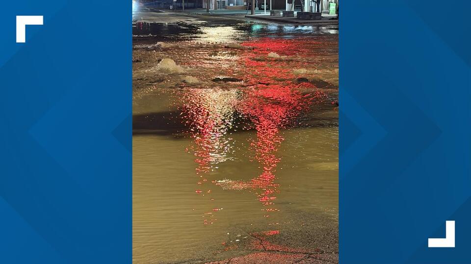Water main break closes intersection on Indy's east side - NewsBreak