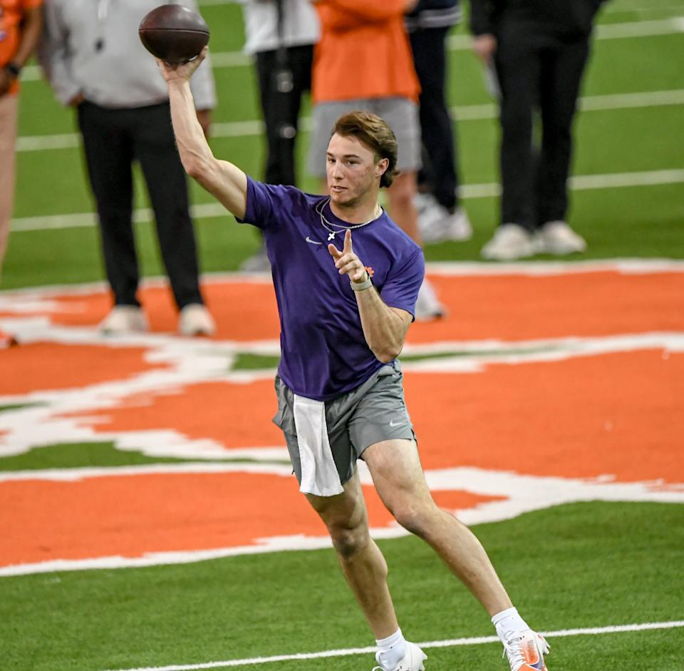 Why Cade Klubnik threw in front of scouts at Clemson football Pro Day and how he did - NewsBreak