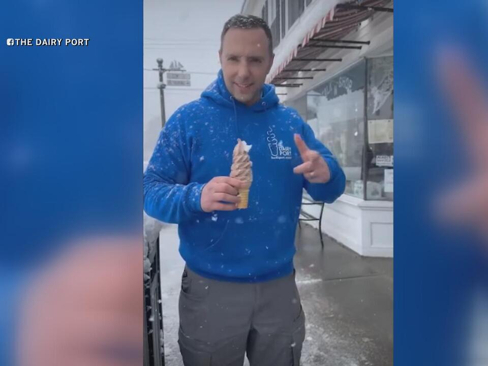 A unique weather report by local ice cream shop owner makes the rounds ...