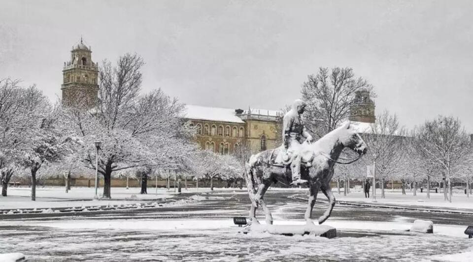 A Look Back At Photos of The Texas Tech Campus Covered in Snow - NewsBreak