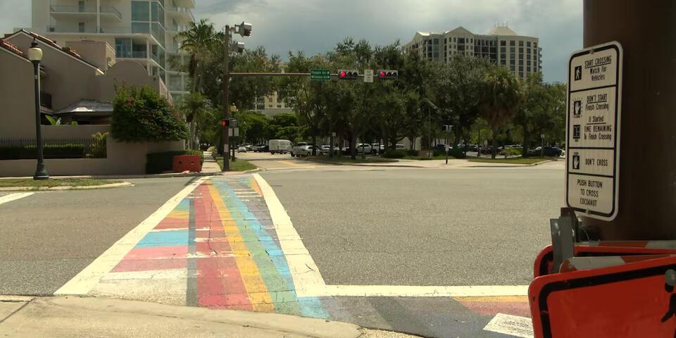FDOT orders removal of rainbow crosswalks in Sarasota; community in ...