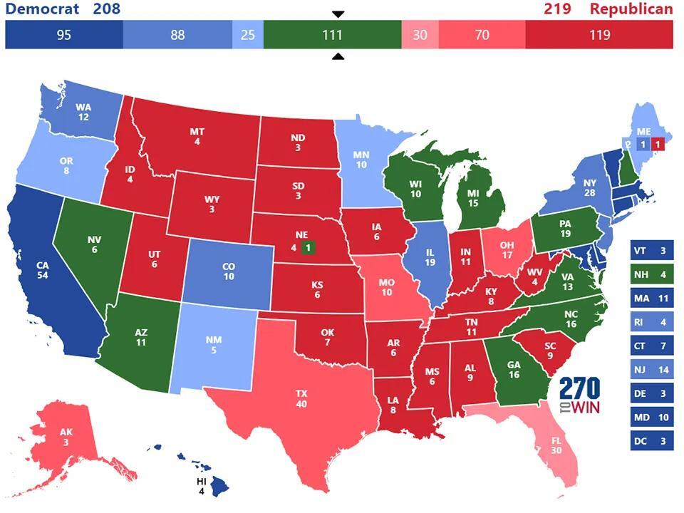 2024 Election: Interactive electoral map, important dates, voter ...