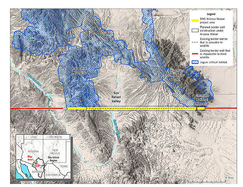 Federal magistrate's report recommends Arizona border wall construction ...