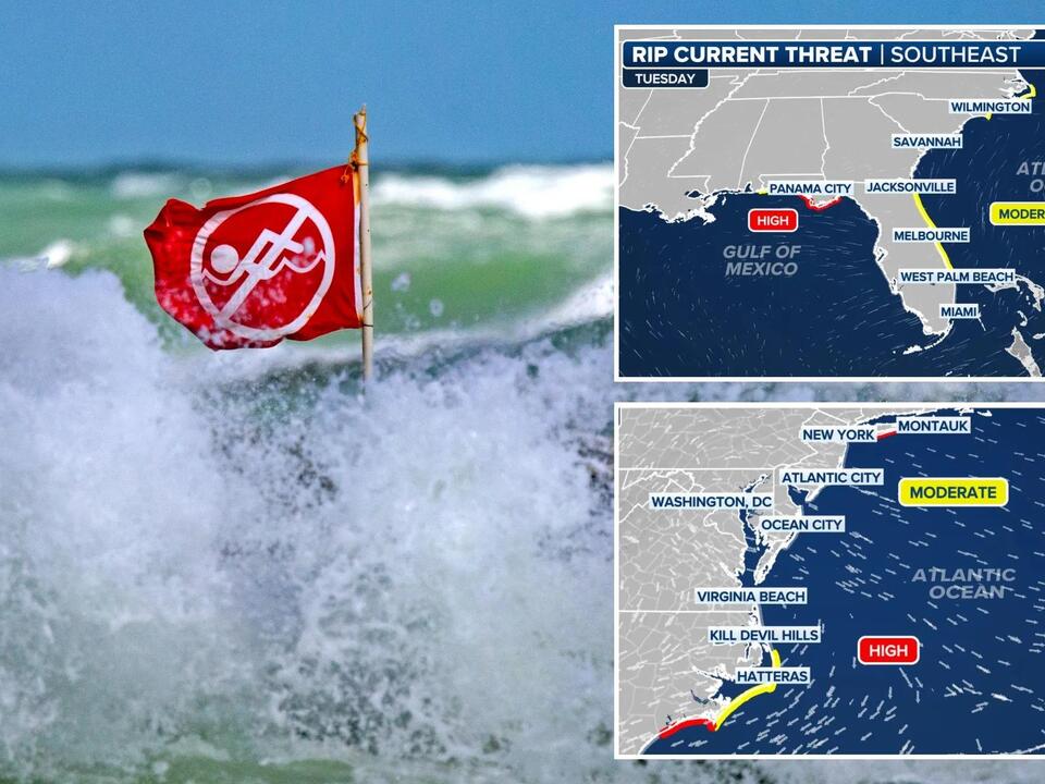 Swimmers warned of more life-threatening rip currents along US beaches ...
