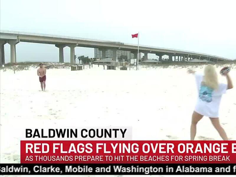 Red flags fly at Orange Beach as spring break approaches