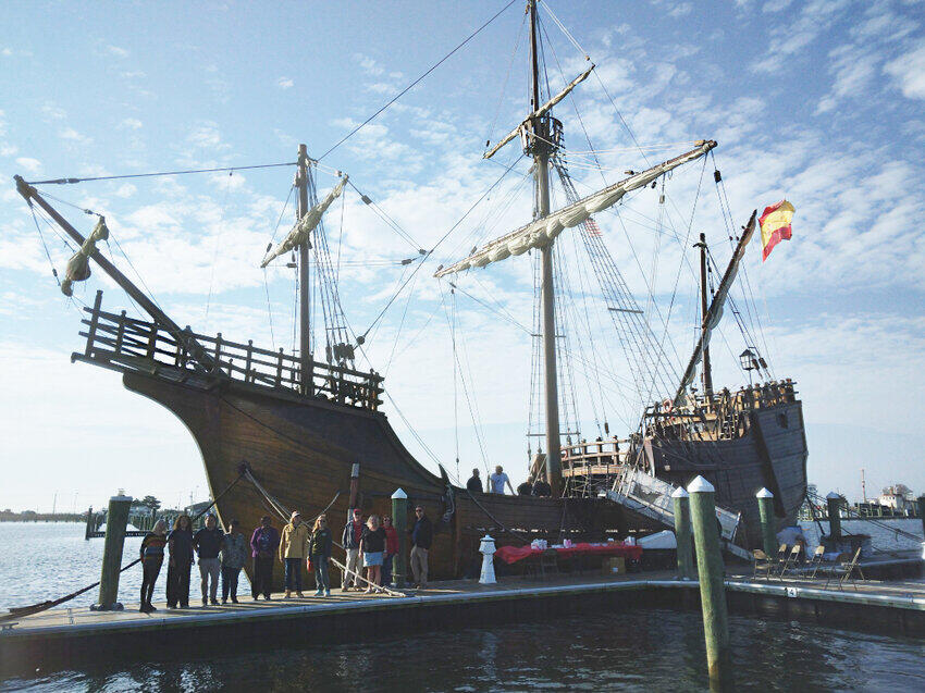 Replica of Magellan's flagship nao 'Trinidad' returns to Somers Cove Marina