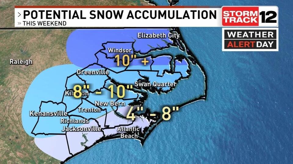 NWS: Major winter storm expected to impact eastern North Carolina this ...