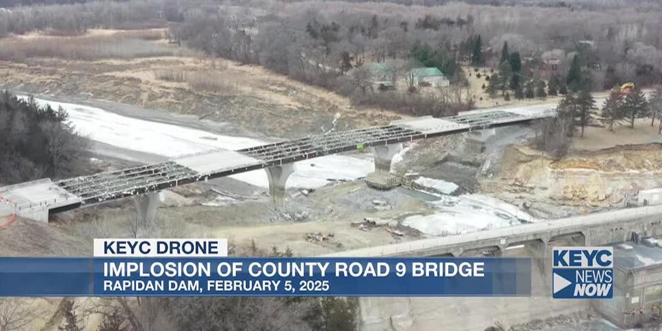 Crews use explosives to bring down Co. Road 9 bridge - NewsBreak