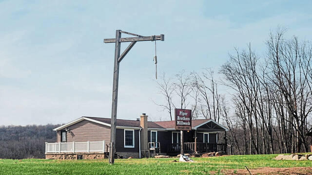 Derry Township man says gallows in front yard are ‘part of history ...