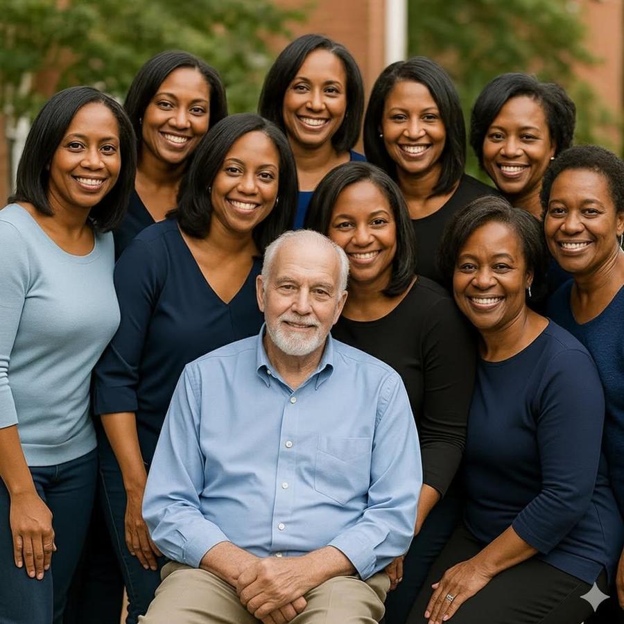 Fact Check: Photo Of 'Richard Miller' And Nine Adopted Daughters Is NOT ...