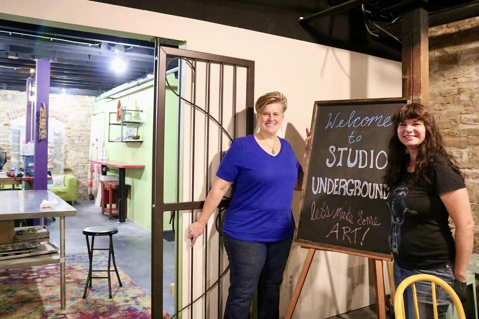 Local artists open studio space for teaching stained glass ...