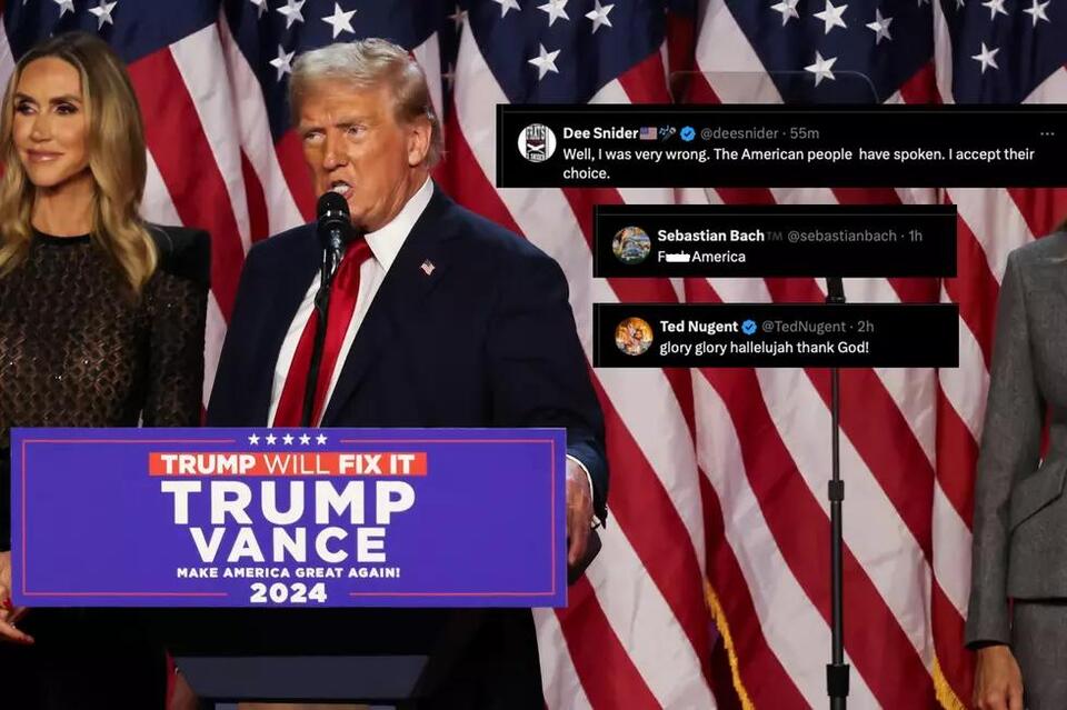 Donald Trump Wins 2024 Election: Rockers React With Joy and Anger ...