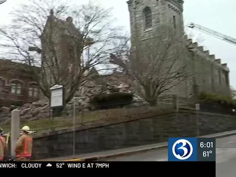 Pastor says church will pay New London for collapsed church cleanup