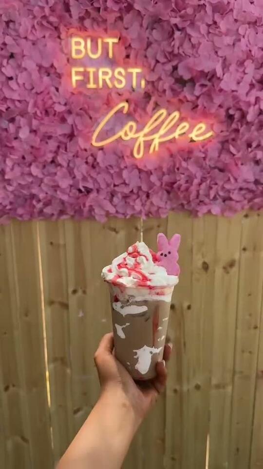Sip into Easter bliss with our limited edition Toasted Peep Latte! 🧋 # ...