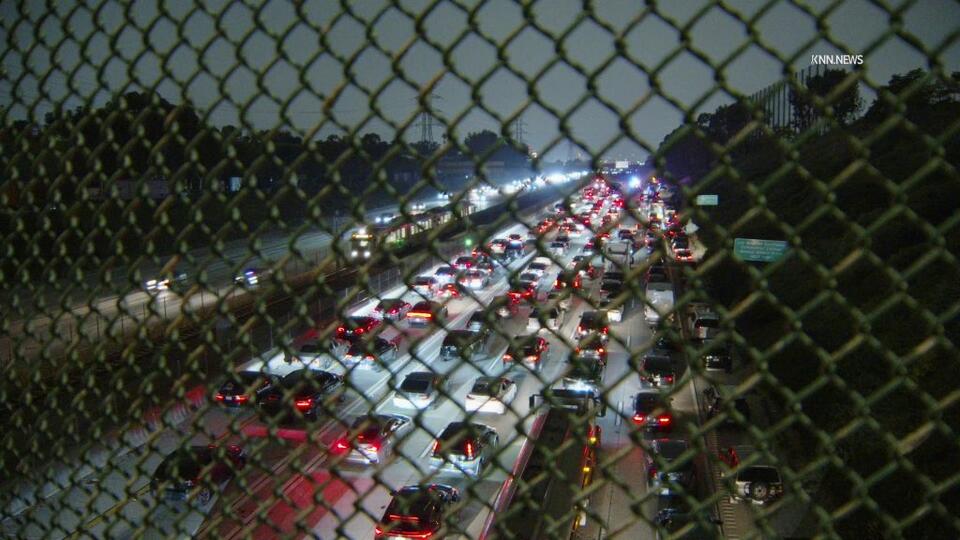 1 Killed in Fiery Freeway Crash on 105 Freeway in South Los Angeles ...