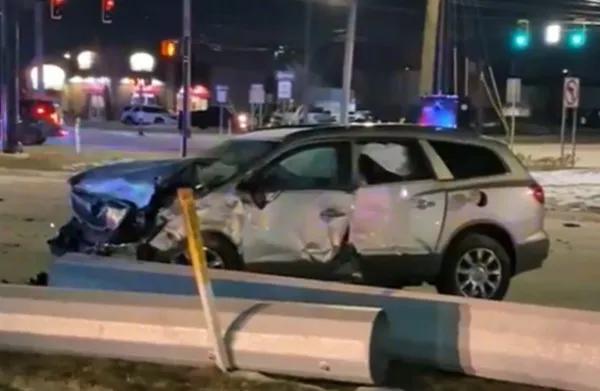Serious crash involving suspected drunk driver sends car over Mound ...