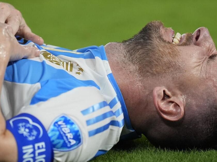 Lionel Messi exits Copa America final with apparent leg injury, ankle ...