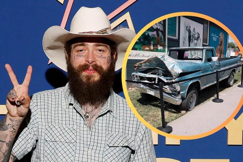 How You Can See Post Malone’s Bashed Up ‘F-1 Trillion’ Truck in Person ...