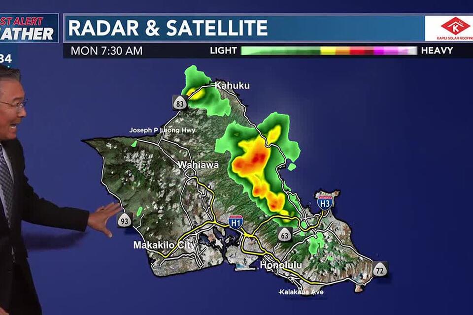 Flash flood warning in effect for Oahu as heavy rains batter parts of ...