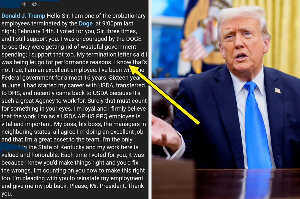 A Post By A MAGA Supporter Who Said They Were Laid Off Because Of Trump ...