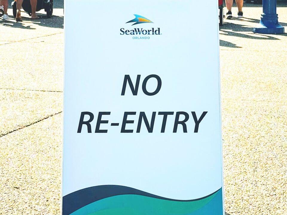SeaWorld Orlando instates “no re-entry” policy