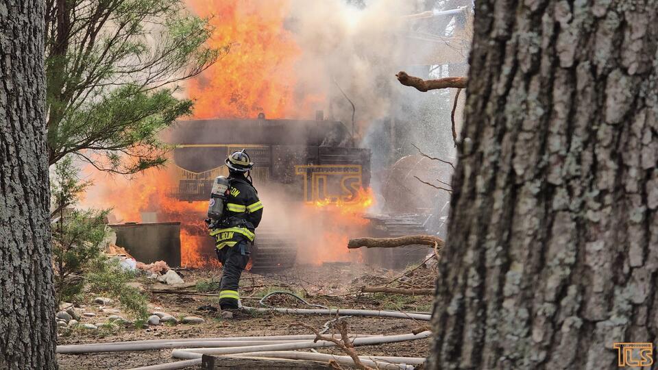 VIDEO: Excavator Goes Up in Flames in Jackson - NewsBreak