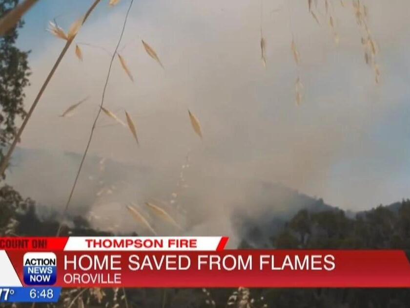 Family saves home from Thompson Fire