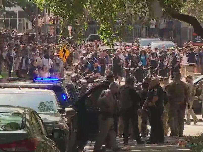 Protests held at UT Austin, Texas State