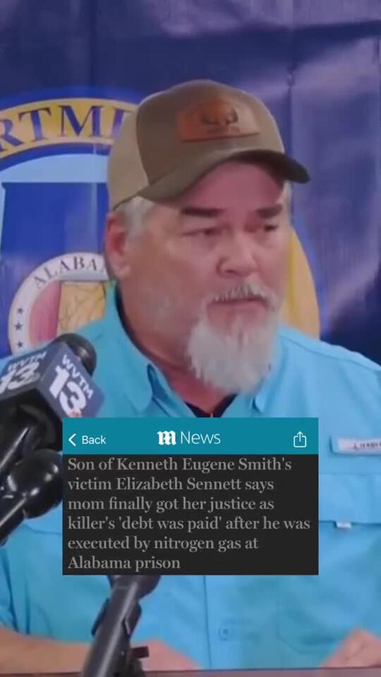 Son of Kenneth Eugene Smith's victim Elizabeth Sennett says mom finally ...