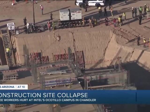 Three injured after collapse at Intel's Ocotillo campus in Chandler ...