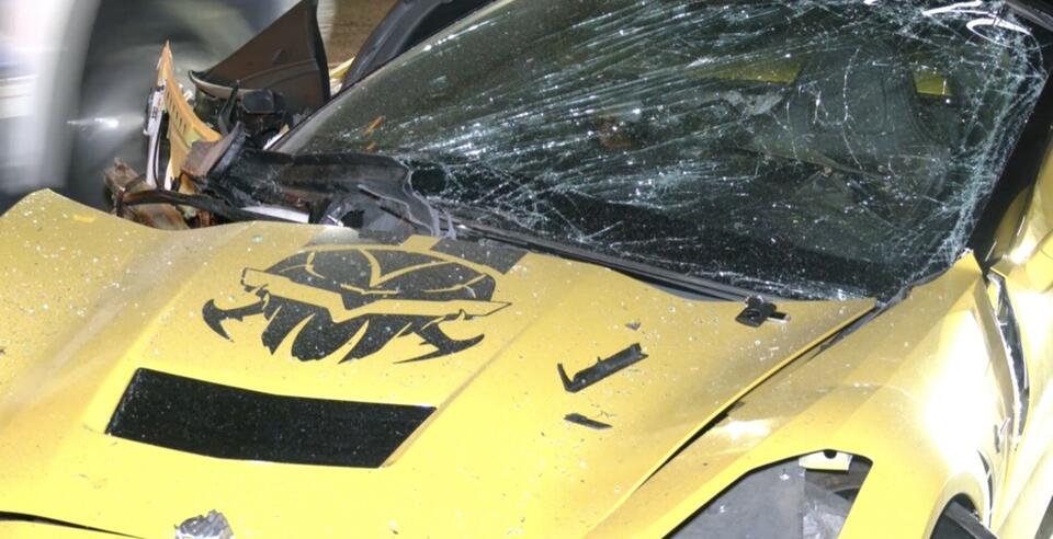 C7 Corvette Driver Crashes After High-Speed Police Chase In California ...