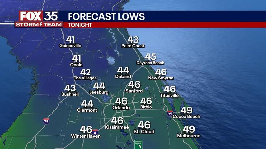 Orlando weather: Gusty winds continue overnight with cooler Friday ...