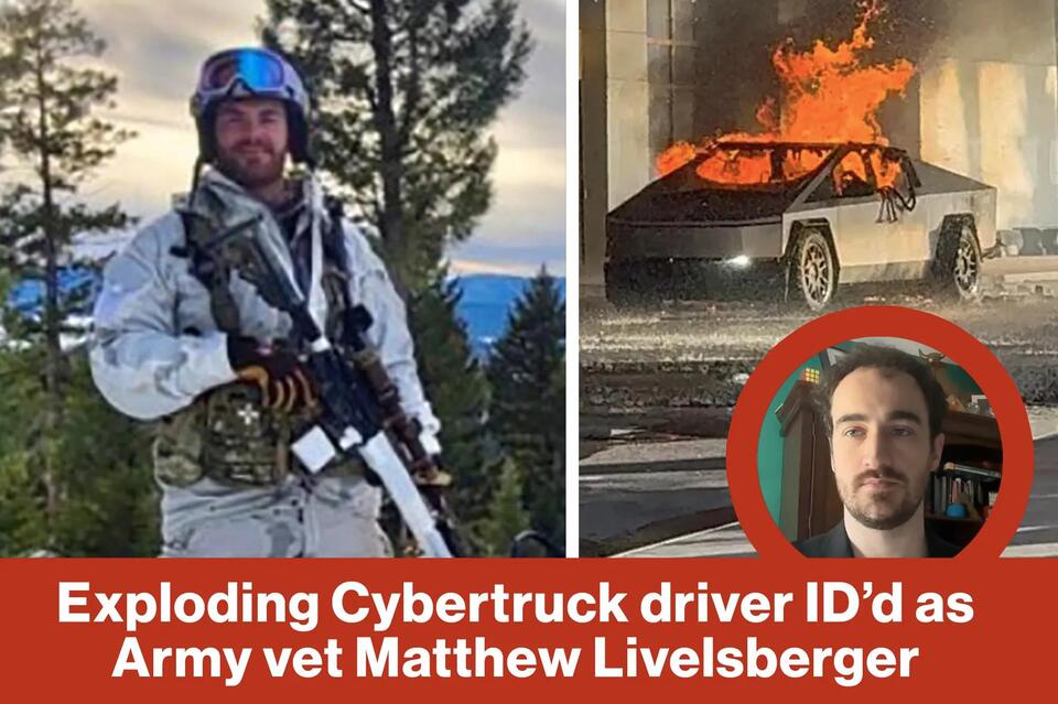 Exploding Cybertruck driver ID’d as Army vet Matthew Livelsberger ...