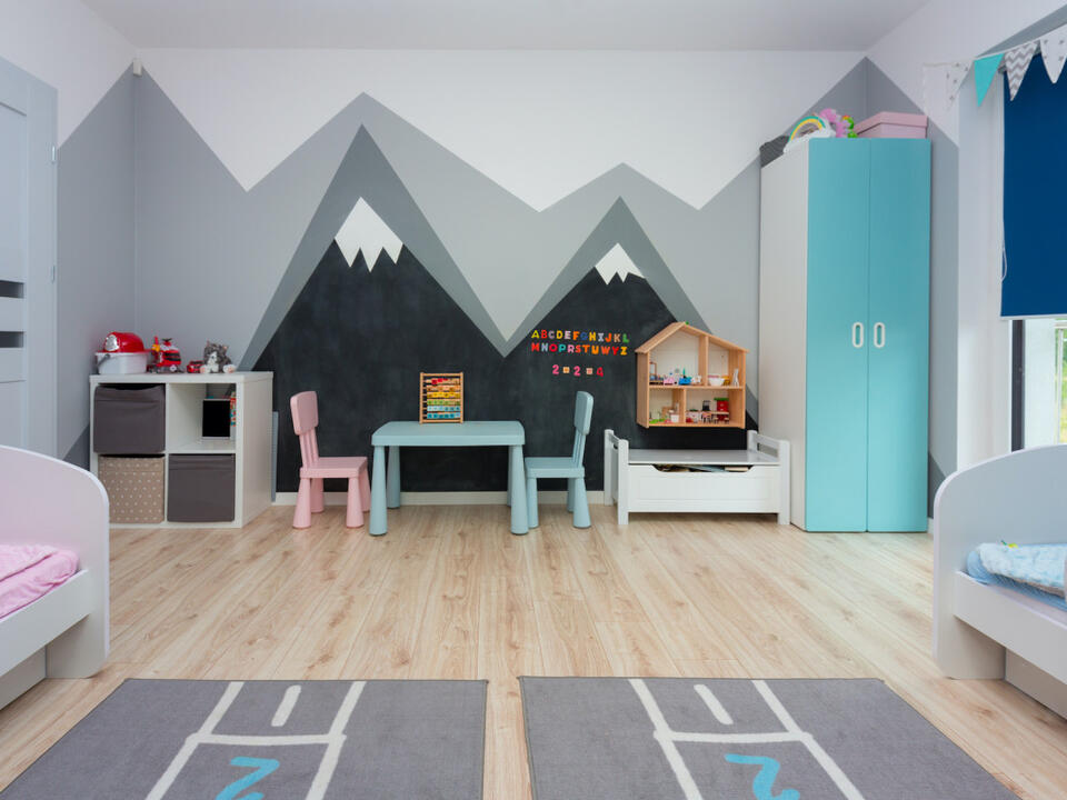 Mom Paints the 'Forbidden Wall' in the Living Room and It's Too Cute