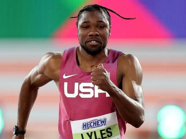 Star American sprinter Noah Lyles has big goals for the Paris Olympics