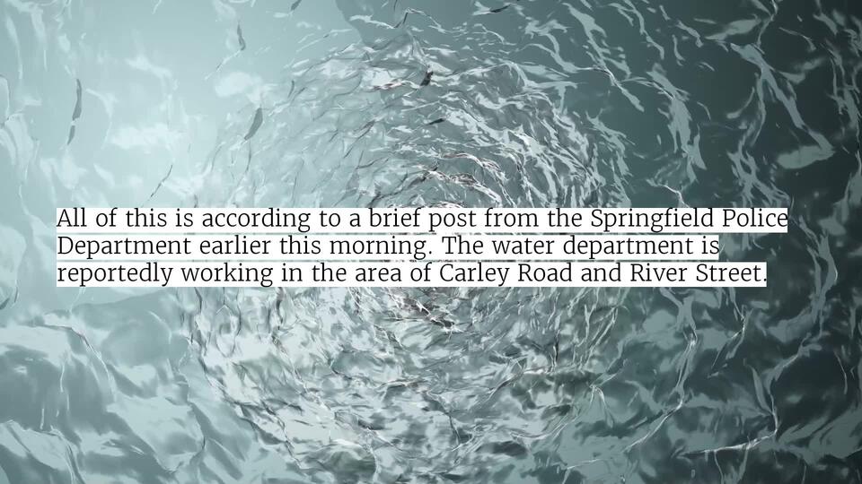 Water shut off in area of Springfield due to broken water line - NewsBreak