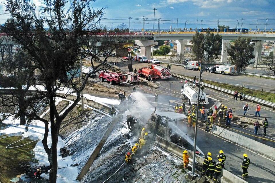 Massive gas tanker explosion in Mexico City injures at least 57 people ...